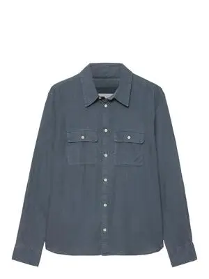 ALLSAINTS Bond Regular-fit Tencel Shirt - Blue
