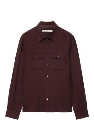 ALLSAINTS Bond Regular-fit Tencel Shirt - Red
