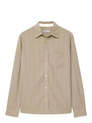 ALLSAINTS Duke Regular-fit Striped Shirt - Brown