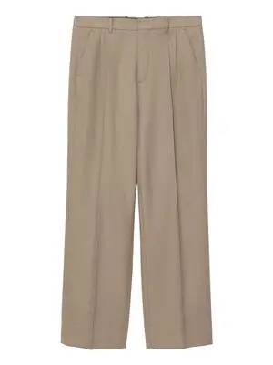 ALLSAINTS Ware Straight-fit Double-pleat Pants - Brown