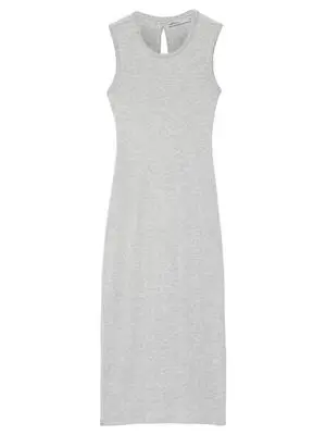ALLSAINTS AllSaints Ilia Twisted-Back Bodycon Midi Dress Grey