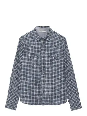 ALLSAINTS Court Regular-fit Double-faced Shirt - Blue