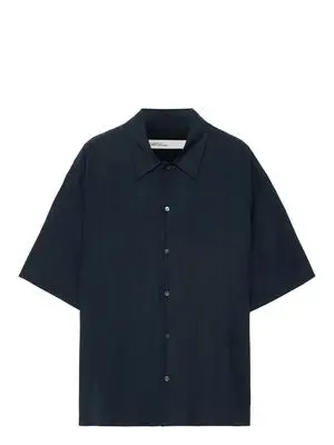 ALLSAINTS Archer Oversized Viscose Shirt - Sky