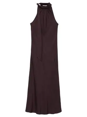 ALLSAINTS ALLSAINTS Beril Silk-Blend Maxi Dress Red