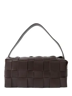 ST. AGNI St Agni Woven Envelope Slim Tote Chocolate