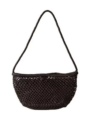 ST. AGNI St Agni Mesh Crescent Bag Coffee