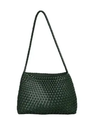 RIMINI Woven Shoulder Bag - Green