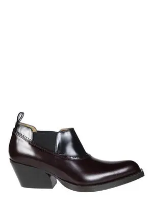 Marni Leather Ankle Boots - Marrone