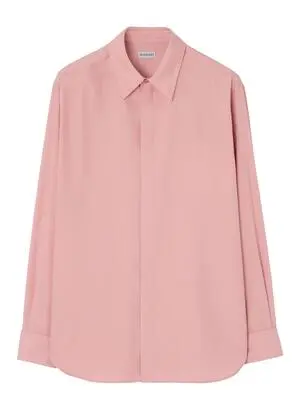 Burberry Silk Relaxed Shirt - Pink