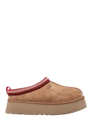 UGG Braided Platform Suede Tazz Ii Flats - Chesnut