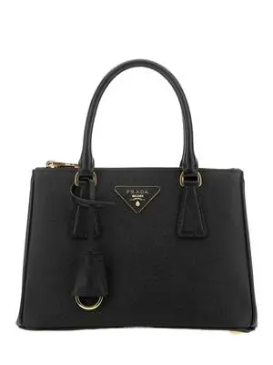 Prada Mini Galleria Leather Handbag - Black