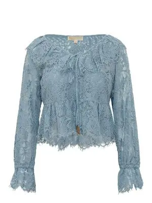 MICHAEL KORS MICHAEL MICHAEL KORS Lace Blouse With Tie Detail