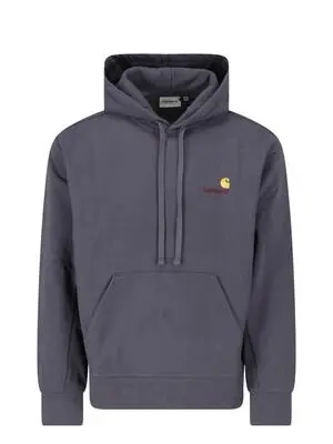 Carhartt Work In Progress Graphic Logo Pullover Hoodie - Grey