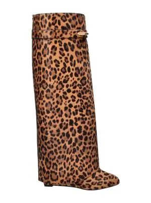 Givenchy GIVENCHY Leopard-Print Knee-High Boots Multicolor