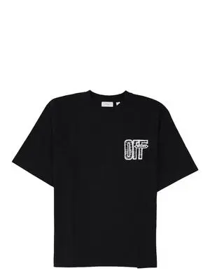 Off-White Cotton T-shirt - Black