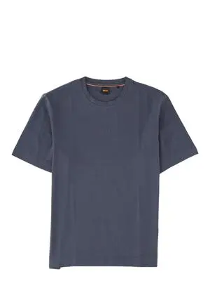BOSS Cotton-blend Stretch T-shirt - Blue