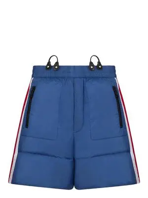 DSQUARED2 Dsquared2 Long Padded Nylon Shorts With Side Stripes