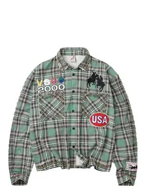 VALE FOREVER Jade Flannel Shirt - Blue