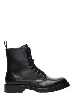 Steve Madden Kazimir Lace-up Lug Sole Boots - Black