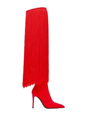 STEVE MADDEN STEVE MADDEN Over-the-Knee Boots With Fringe Detail