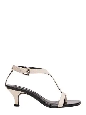 Steve Madden Luni Thong Kitten Heel Sandals - White Multi