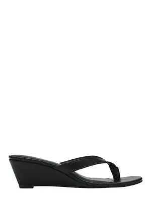 Steve Madden Steve Madden Drazer Thong Wedge Sandals Black