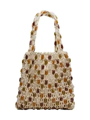 STEVE MADDEN Steve Madden Clarisa Beaded Crochet Shoulder Bag
