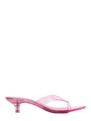 Steve Madden Steve Madden Tracie Jelly Thong Kitten Heels Pink