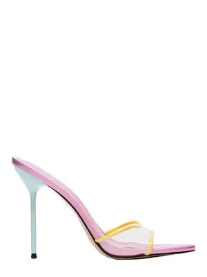 Steve Madden Davina Vinyl Mule Heels - Bright Multi