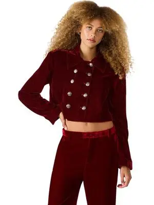 STEVE MADDEN Tonia Blazer Long Sleeve Button Up Jackets & Coats