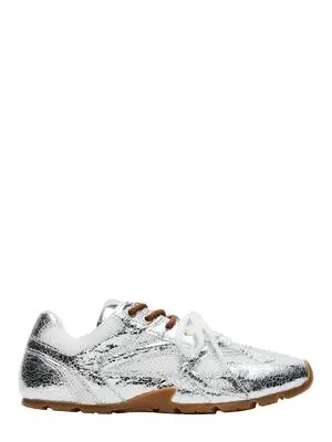Steve Madden Steve Madden Aziel Silver Lace-Up Low-Top Sneakers Silver
