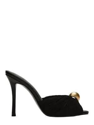 Steve Madden Priya /gold Mule Heels - Black
