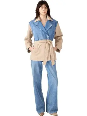 Steve Madden Shyla Coat - Denim Multi