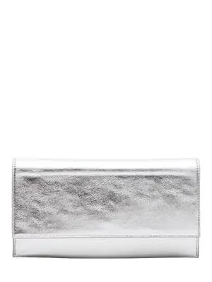 Steve Madden Juliana Clutch With Chain Strap - Silver