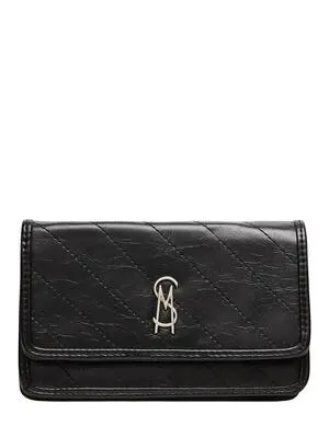 Steve Madden Quilted Crossbody Bag With Chain Strap - Black