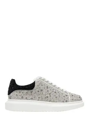Steve Madden Steve Madden Embellished Flatform Sneakers Silver Multi