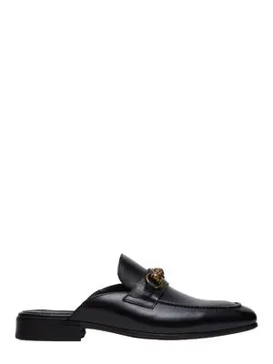 Steve Madden Jovian Slip-on Mule With Horsebit Buckle - Black