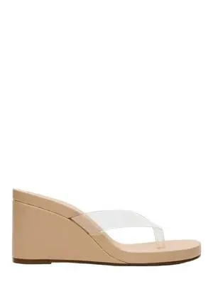 Steve Madden Playing Wedge Sandals - Clear