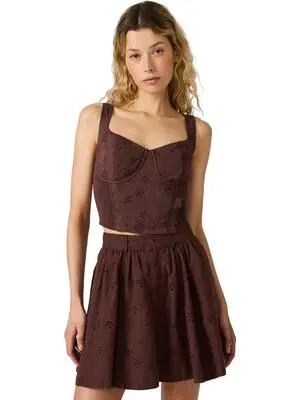 Steve Madden Dixie Knit Top - Walnut