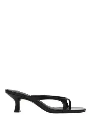 Steve Madden Brienna Thong Kitten Heels - Black
