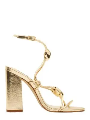 STEVE MADDEN STEVE MADDEN Metallic Block Heel Sandals