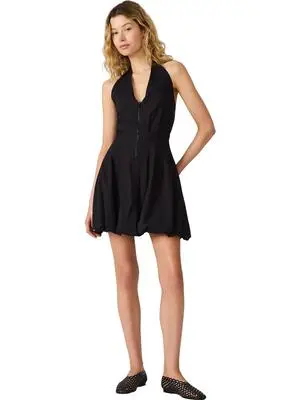 Steve Madden Halterneck Bubble Dress - Black