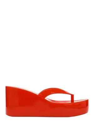 Steve Madden Steve Madden Jella Platform Thong Sandals Red
