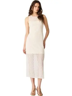 Steve Madden Nyssa Sleeveless Lace Maxi Dress - Ivory