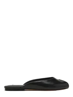 Steve Madden Steve Madden Bloss Peep-Toe Mule Flats Black