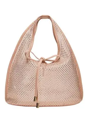 STEVE MADDEN Sheer Rhinestone Embellished Handbag
