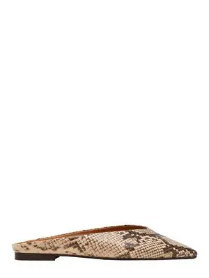 Steve Madden Steve Madden Sherman Snakeskin Pointed Toe Mules Snake Multi