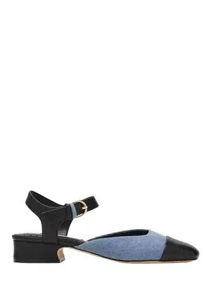 Steve Madden Novie Block Heels - Denim Multi
