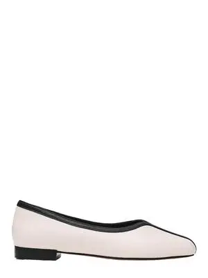 Steve Madden Dorelia Square Toe Flats - Bone
