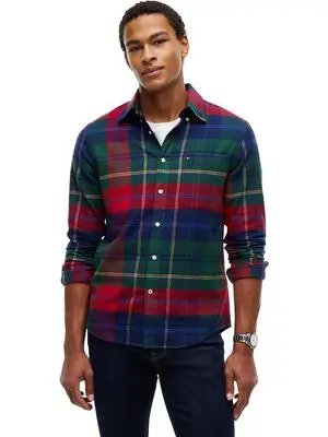 Tommy Hilfiger Regular Fit Bold Plaid Flannel Shirt - Multi